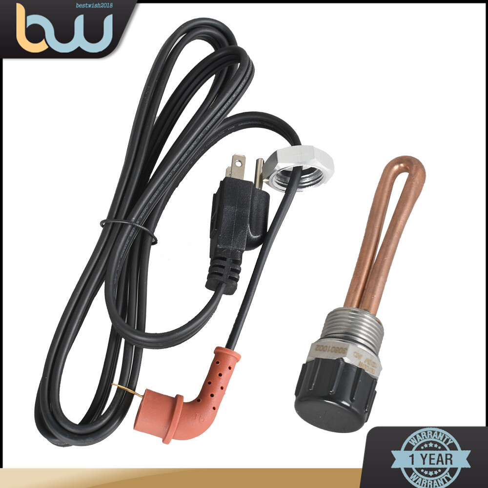 Powerstroke Diesel Engine Block Heater Element & Cable Cord For 1997-03 ...