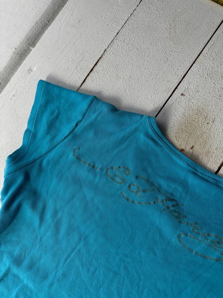 🚨Ed Hardy STYLE TIGER Graphic T Shirt Y2k Rare AVANT GARDE OPIUM Tank ...