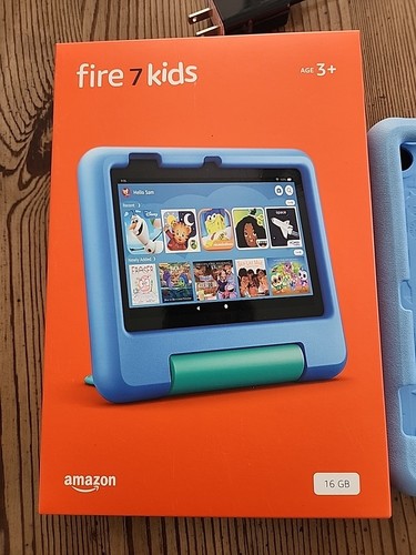 Amazon Fire 7 Kids 12th Gen 16GB Tablet, Wi-Fi, 7" - Blue w/ Box | eBay