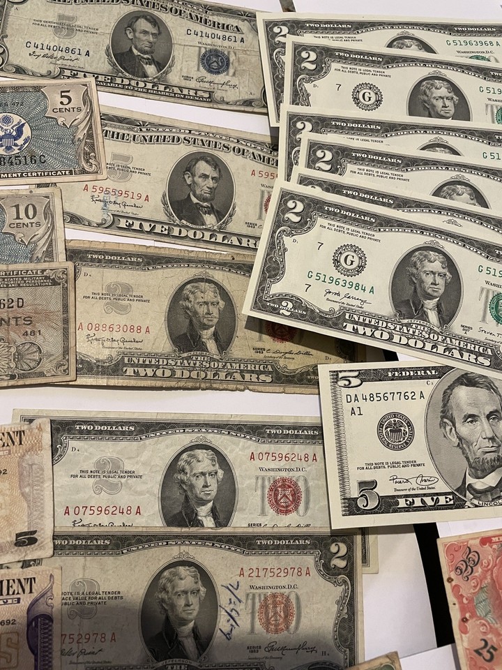 Huge United States Banknote Collection - 1870s Onwards - Rare $1,$2,$5 ...
