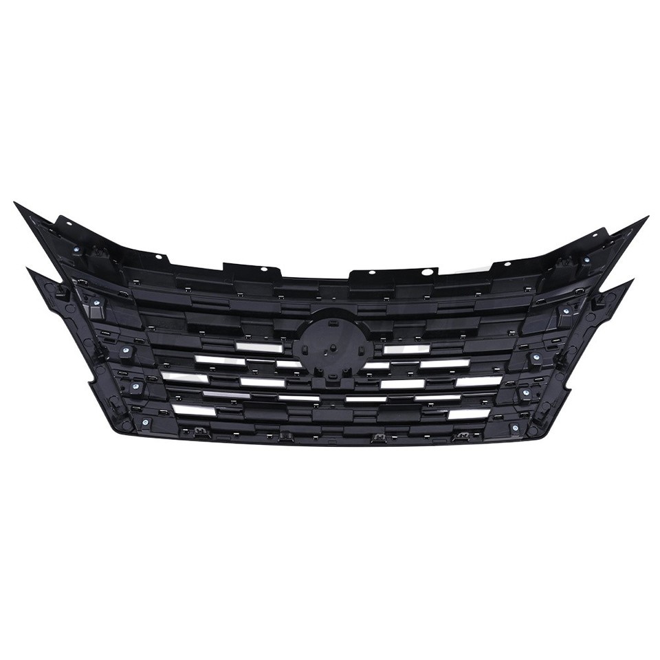 For 2024-2025 Nissan Rogue Front Grille Chrome Black W/O Camera Hole ...