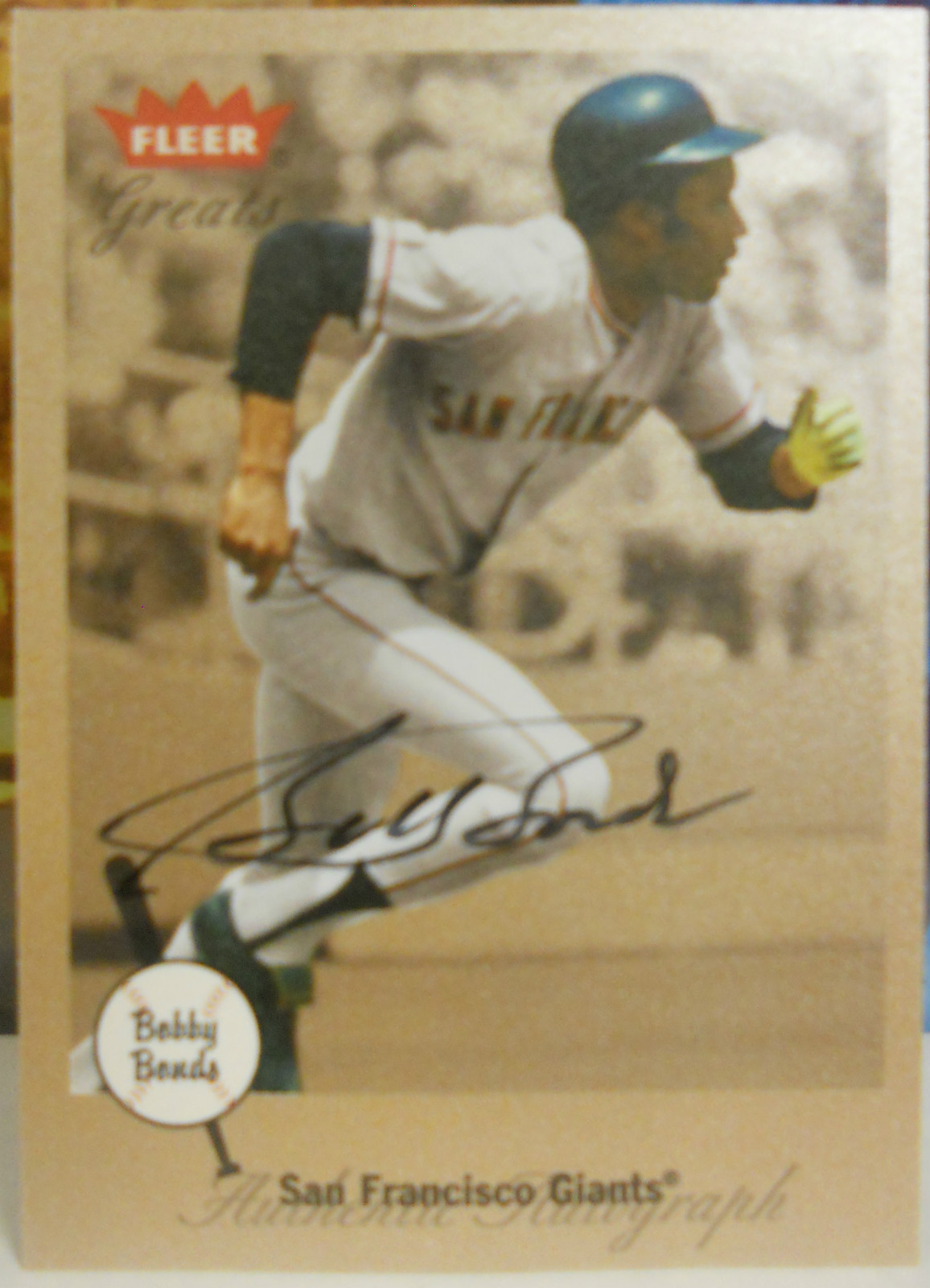 2002 Fleer Greats Of The Game Bobby Bonds Auto Autograph ON Card Auto ...