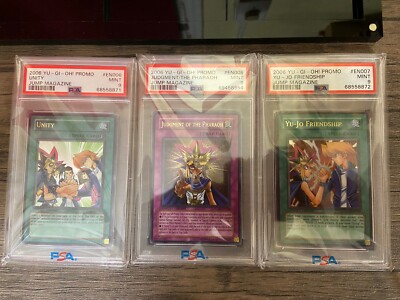 Yu-Gi-Oh! JUMP-EN006, 7, 8 PSA 9 Lot Yu-Jo Friendship, Unity, Judgement ...