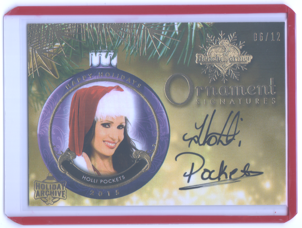 Holli Pockets 2019 BenchWarmer Bench Warmer Holiday Archive Autograph ...