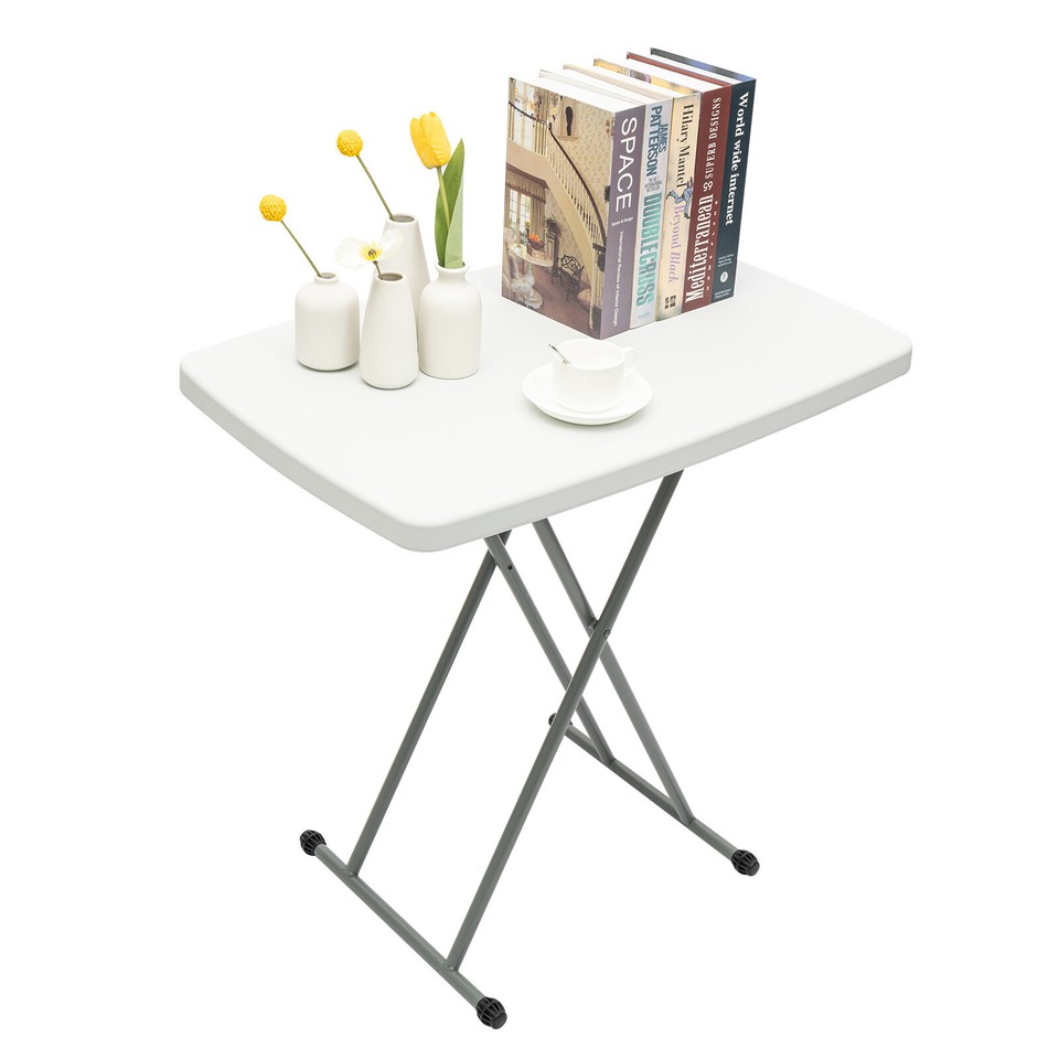 30x20" Rectangle Folding Card Table Lifting Desk Height Adjustable ...