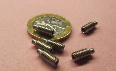 Stainless Dog Point Set Screws, Extended Tip, M4 x 0.7 x 10 mm Length ...