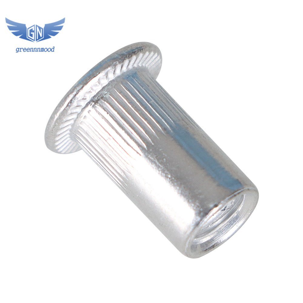 100 Pcs 10-24 Aluminum Flange Nutserts Rivet Nut Rivnut Nutsert 0.5 ...