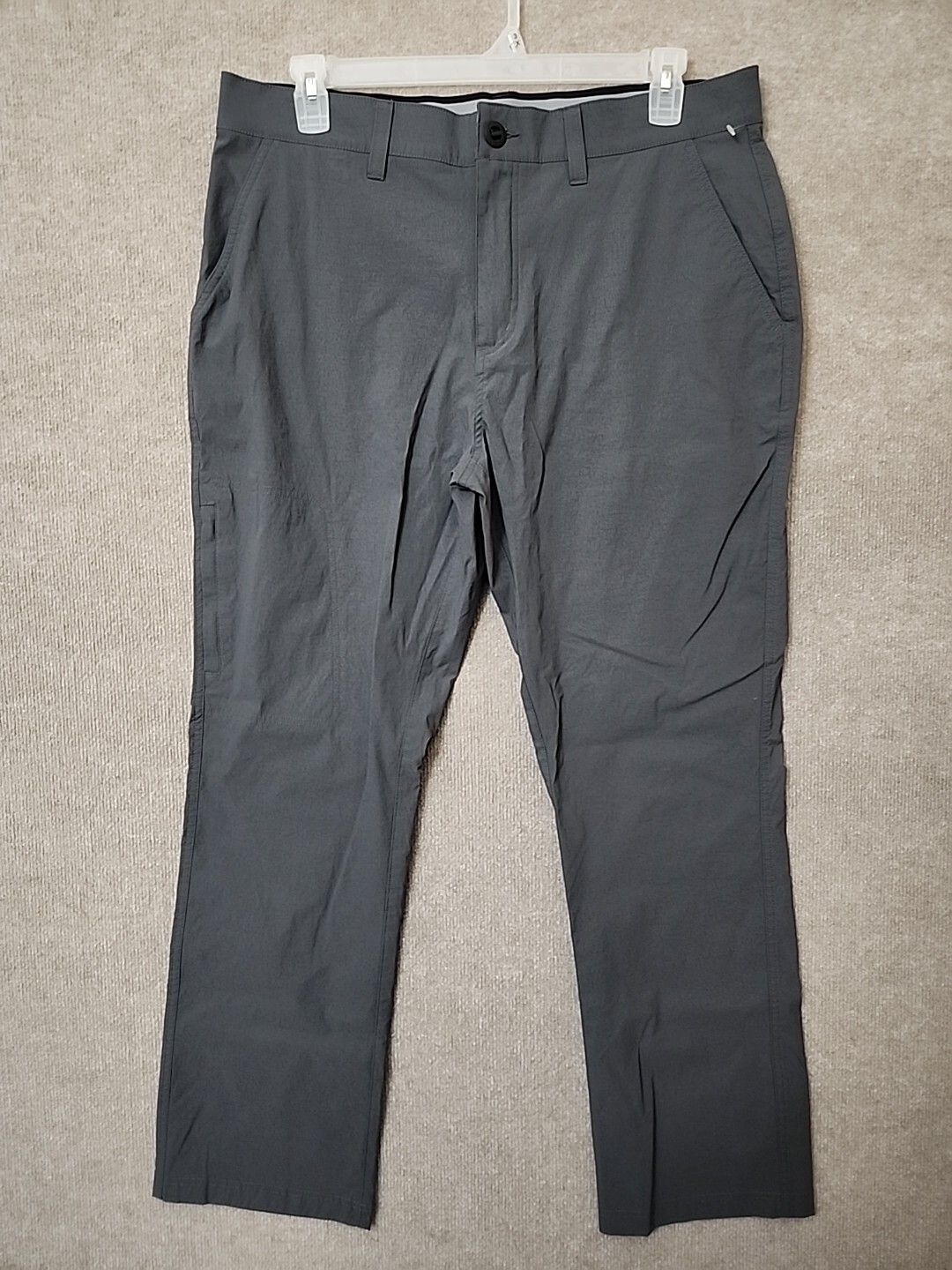 Orvis Tech Pants Mens 38x31 Gray Nylon Hiking Stretch Performance Quick ...