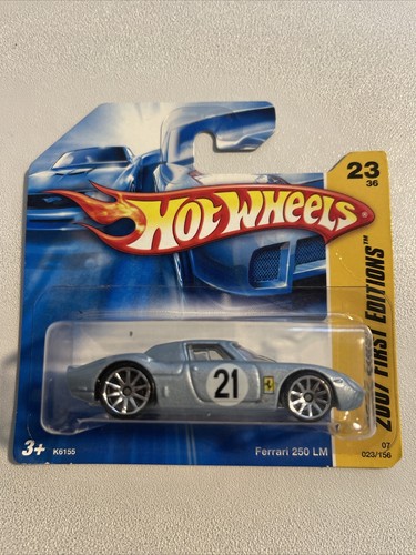 Hot Wheels 2007 New Models 23/36 Silver Ferrari 250 LM Toy Car 023/180 ...