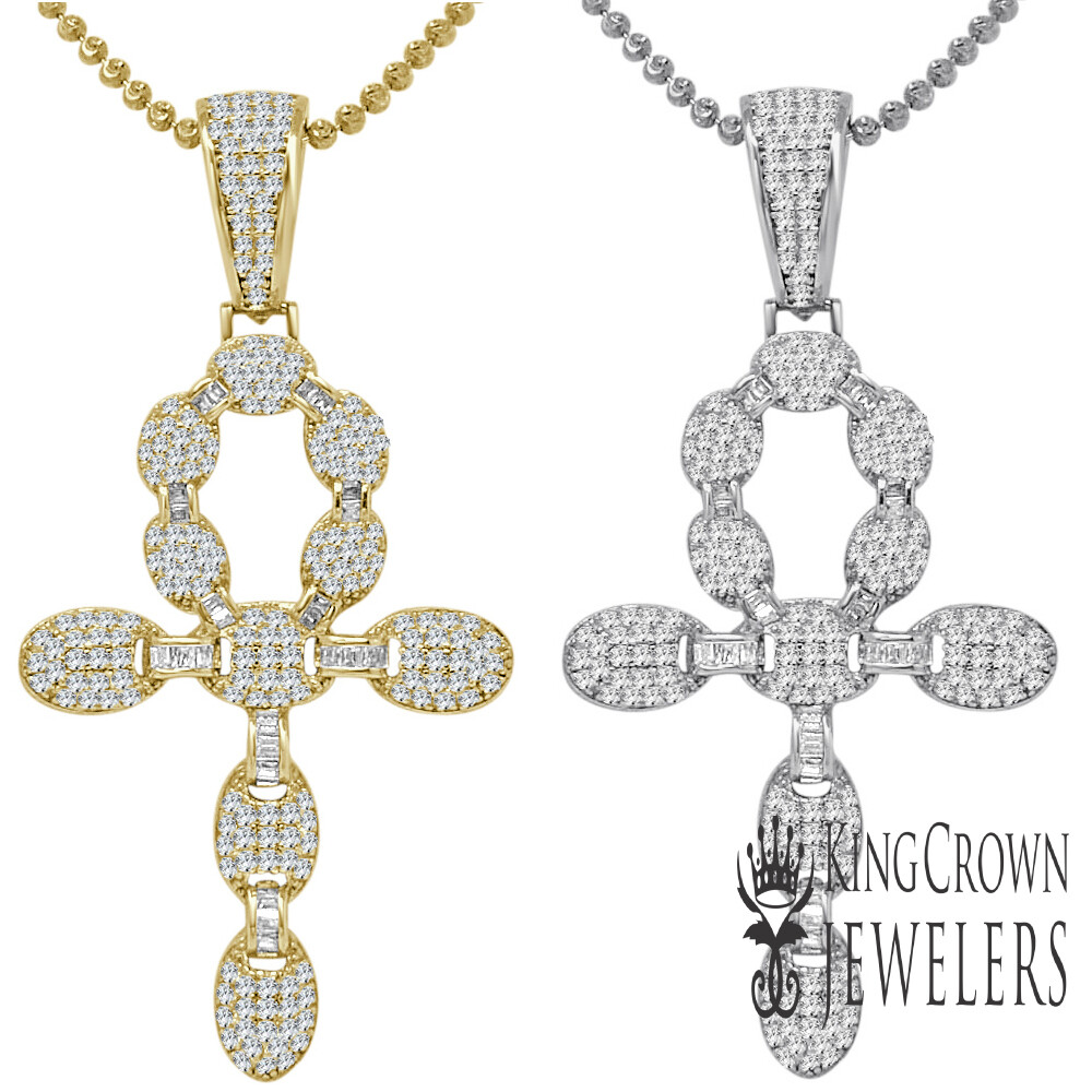 Real Sterling Silver Ankh Cross Mariner Pendent Charm Chain | eBay