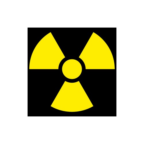 Aufkleber Sticker Radioaktiv Strahlung Röntgen Biohazard Gefahr Symbol ...