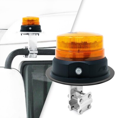 2988A Magnet Mount Rechargeable Amber LED Beacon With BRK11 Mirror ...