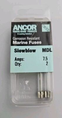 2 Pack of Ancor Brand 7.5 Amp MDL Marine Grade Fuses # 602075 | eBay