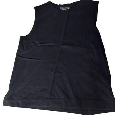 Basic Editions Size 4 5 Boys Black Sleeveless Tank Top Comfortable ...