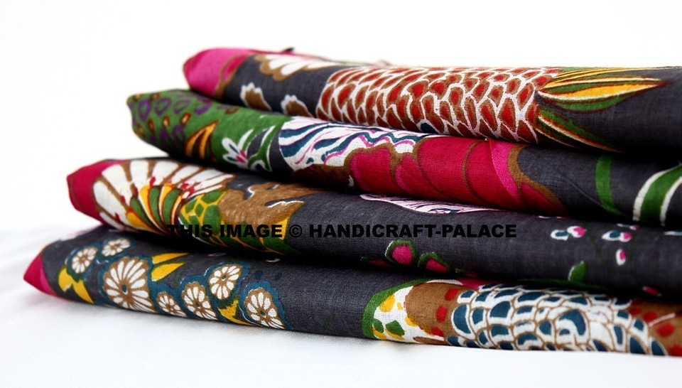 100% Cotton Fabric Hand Print Sewing Dressmaking Clothes Handmade DIY ...