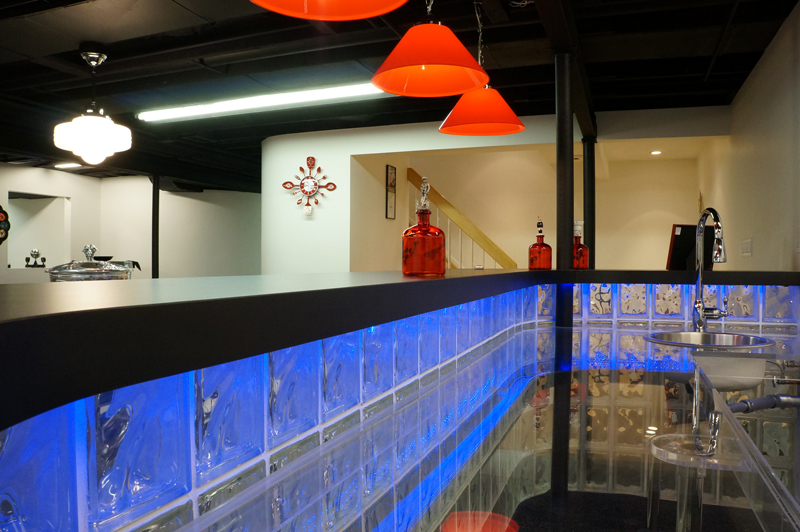 Glass Block LED light kit - all colors and color select by remote or ...