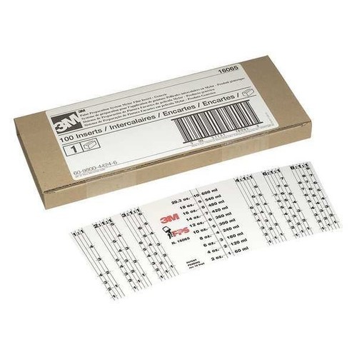 3m Mix Ratio Insert,PK100 16065 3m 16065 Regular 0051131160651 Plastic ...