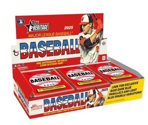 2025 Topps Heritage Baseball Factory Sealed Hobby Box | eBay