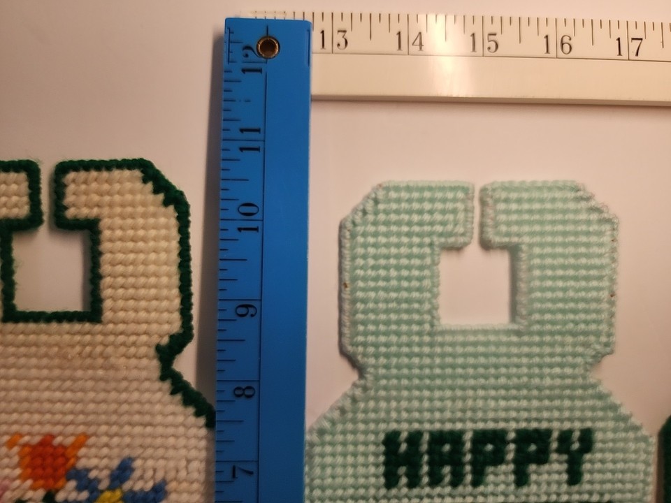 6 Door Knockers Vintage Craft Plastic Canvas Easter Spring Sailboat ...