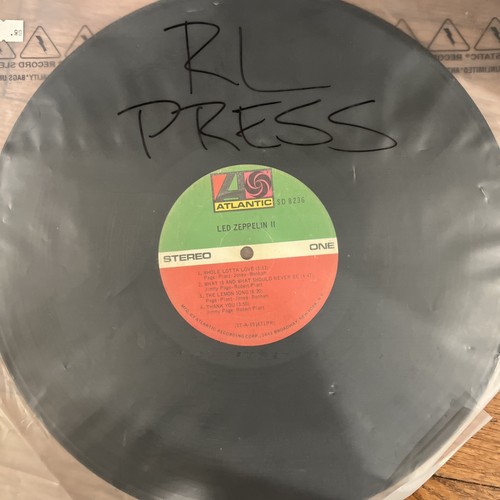 Led Zeppelin - Led Zeppelin II Vinyl Record RL 1st Press No Jacket LP G ...