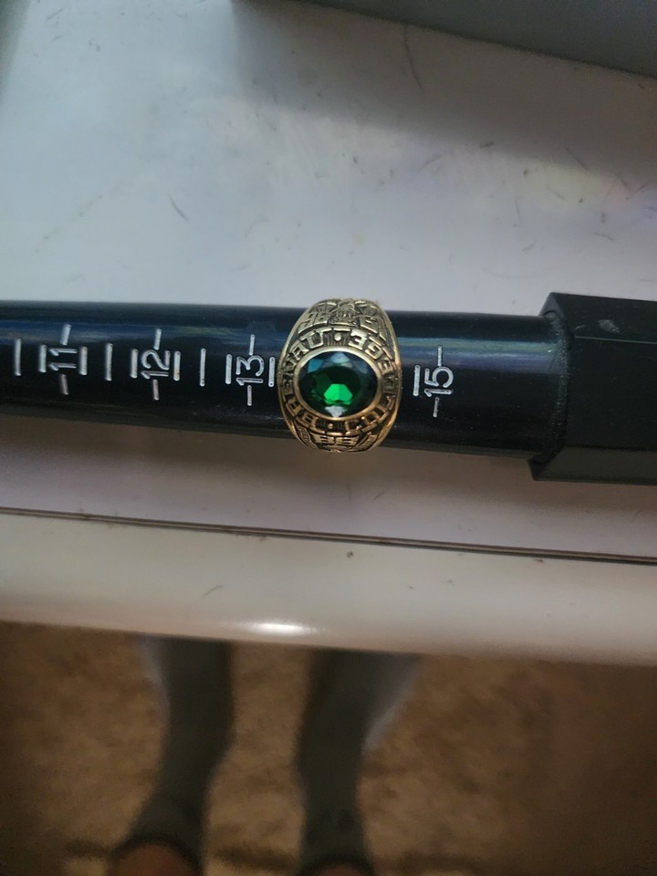 1986 John Roberts College Class Ring - 18.63g 14K Gold & synthetic ...