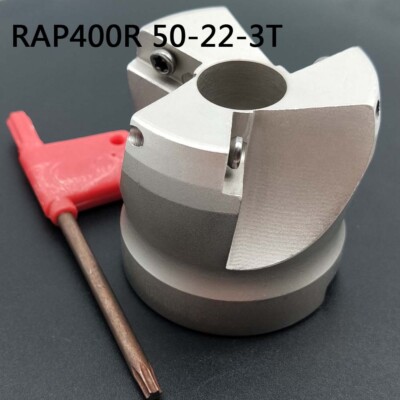 RAP 400R-50-22-3T 75 degree indexable face milling cutter tool for KAP ...