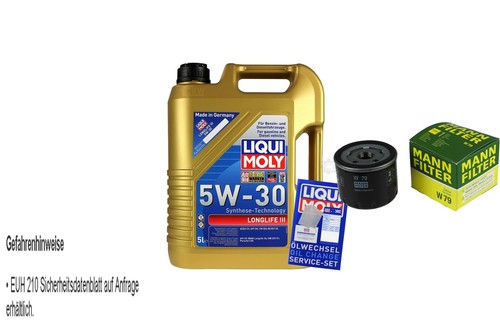 KIT ISPEZIONE FILTRO LIQUI MOLY ÖL 5L 5W-30 per Nissan Note E11 NE11 1.5 dCi 4061968531438 | eBay