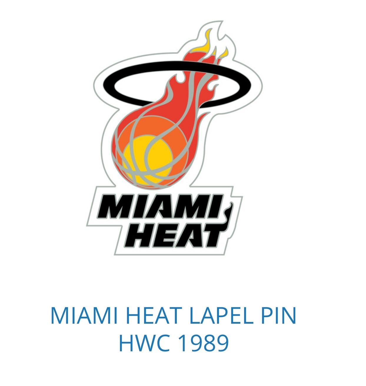 Miami Heat RETRO THROWBACK 1989 Logo Pin NBA | eBay