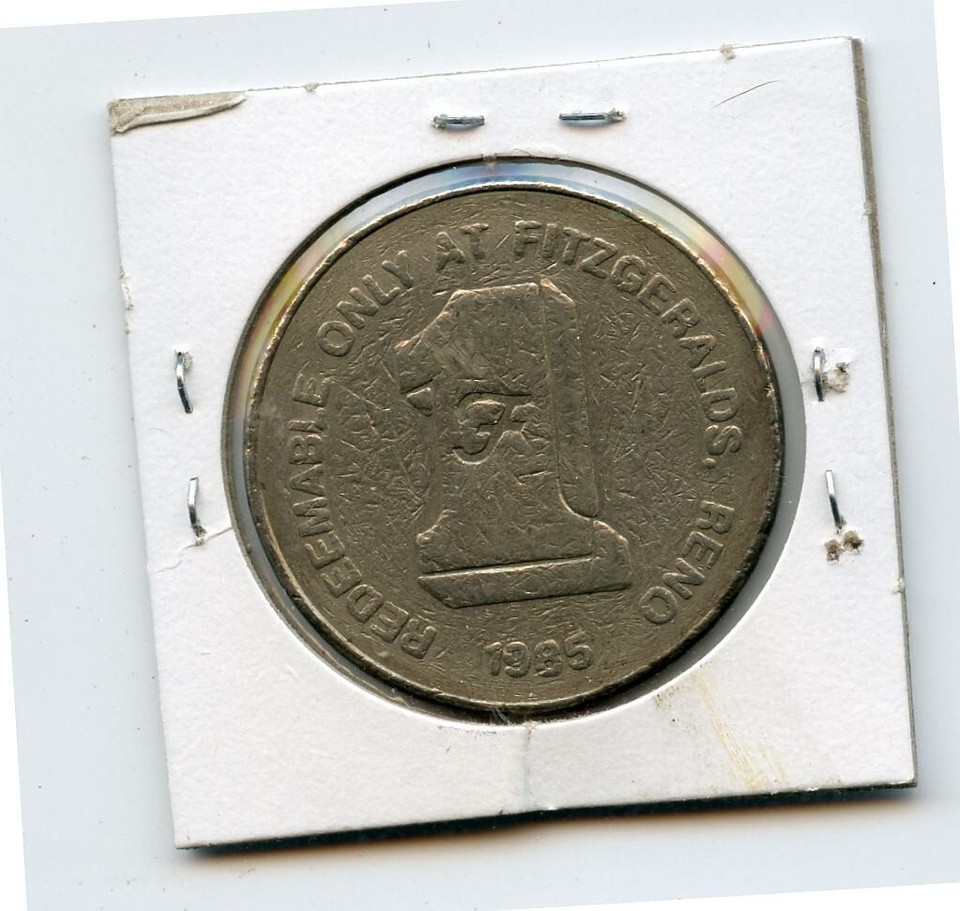 1.00 Token from the Fitzgeralds Casino Reno Nevada (LM) 1985 | eBay