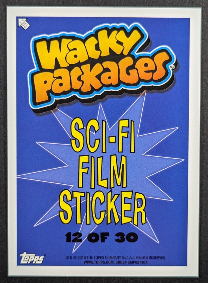 Oddzilla Godzilla 2018 Topps Wacky Packages Sci-Fi Sticker Card #12 (NM ...