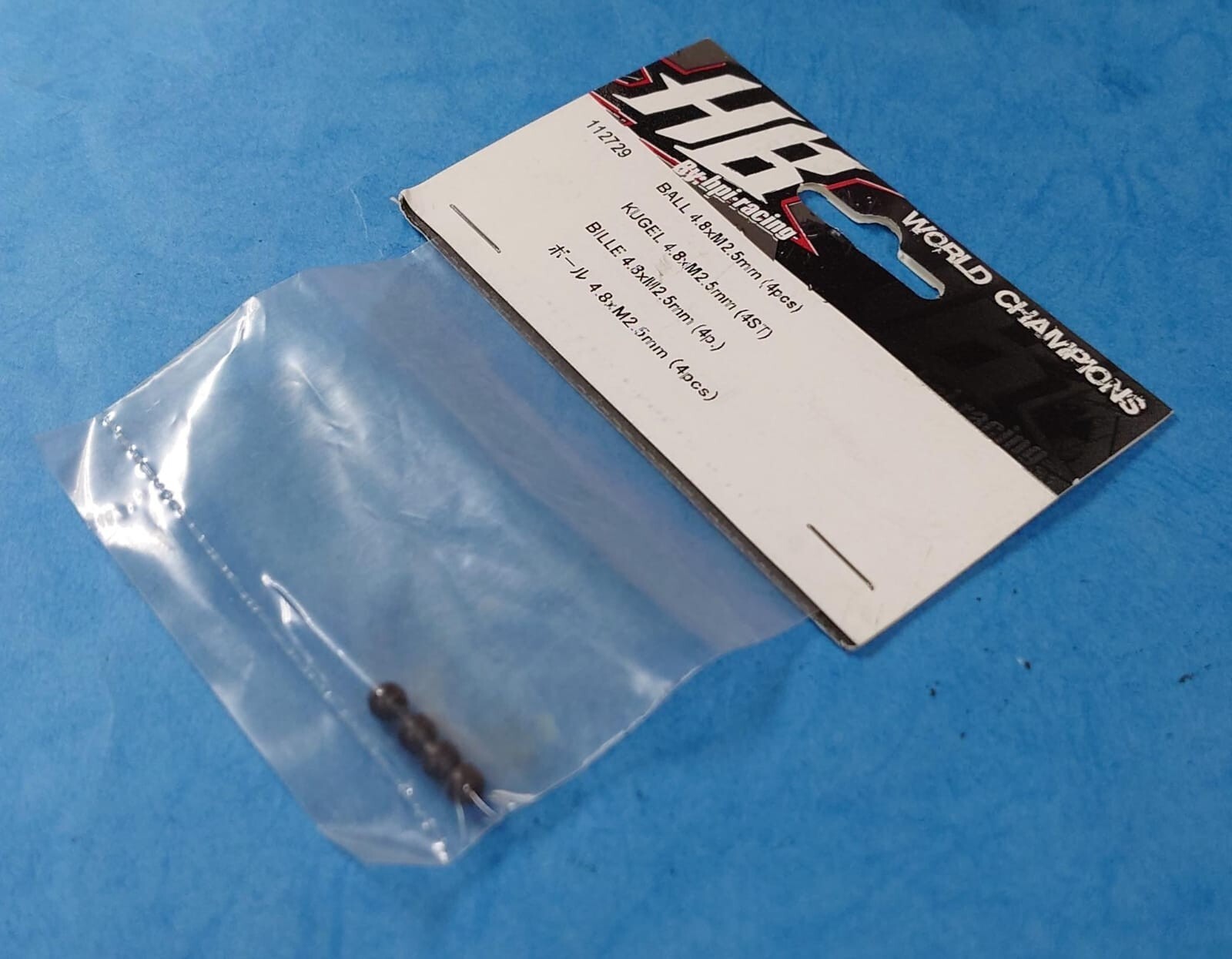 (Hot Bodies 112729) D413 / Ball 4.8xM2.5mm 4pcs / By hpi-racing | eBay