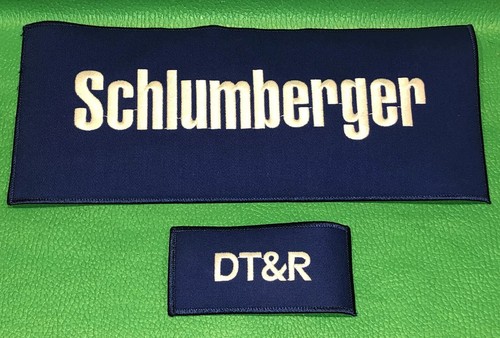 Lot Of 2 SCHLUMBERGER DT&R Oil Oilfield Patch | eBay
