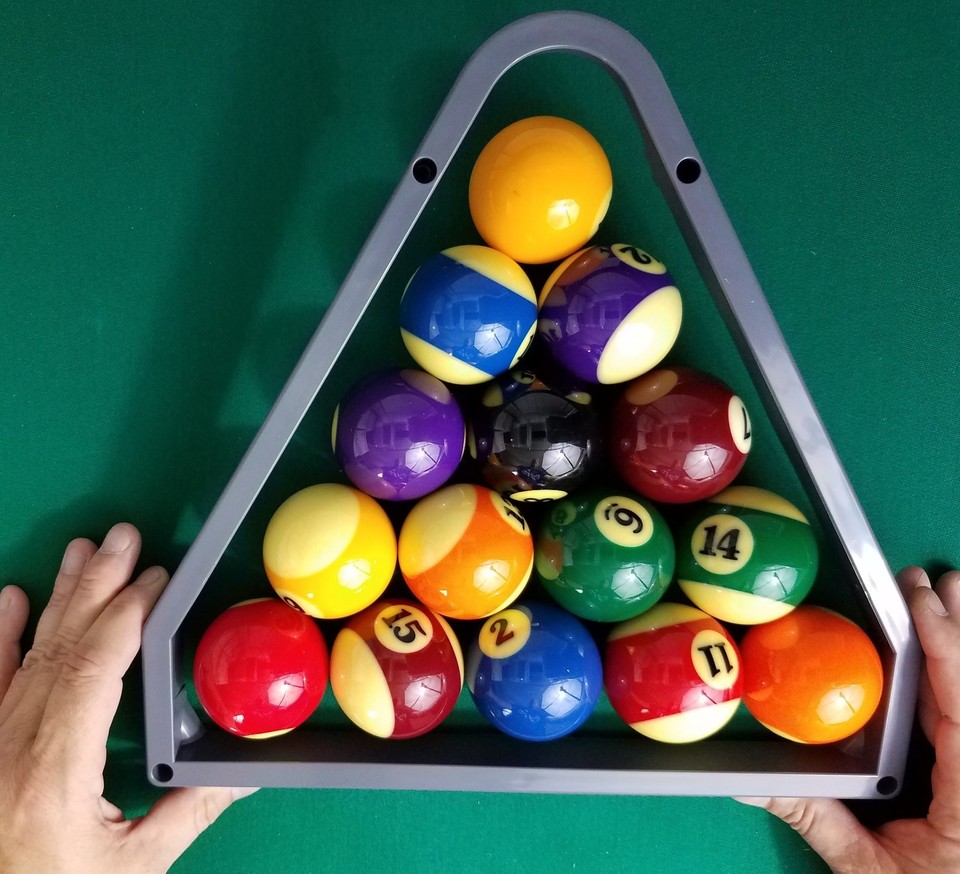 VICE RACK billiard ball rack - pool ball rack - 8-ball rack Gray ABS ...