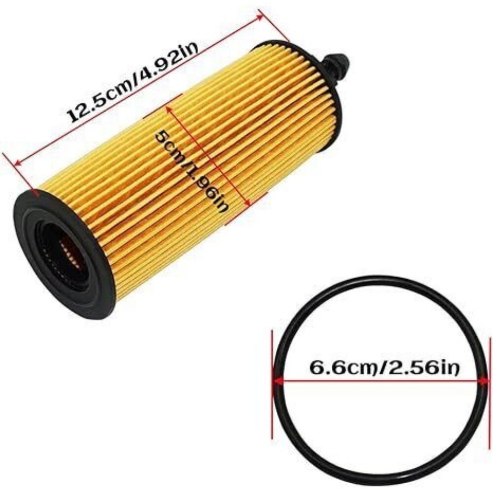 3Pcs 68191349AC Oil Filter for Chrysler Jeep Dodge RAM 3.2L 3.6L V6 MO ...