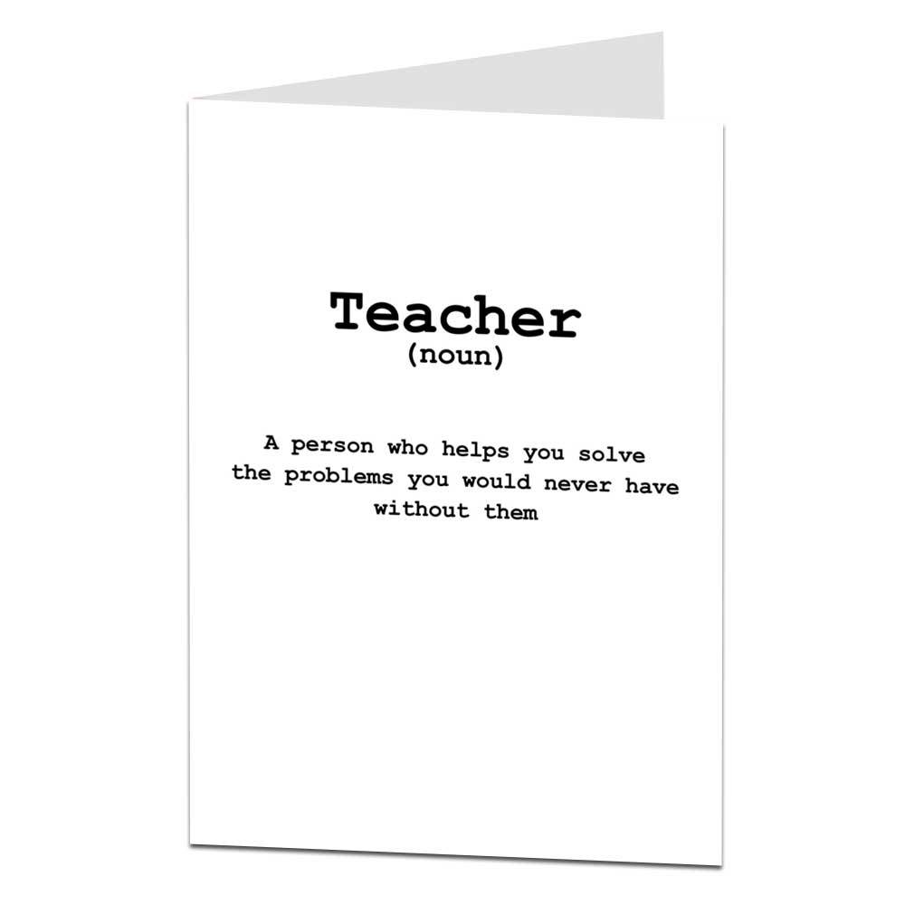 Funny Thank You Cards For Teachers
