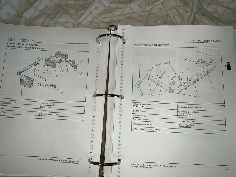 2017 2018 Polaris RZR XP 1000 XP4 1000 EPS service repair shop manual ...