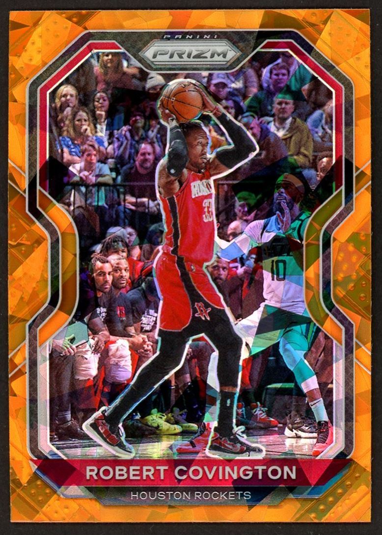 2020-21 Panini Prizm Orange Ice Robert Covington Houston Rockets #8 ...