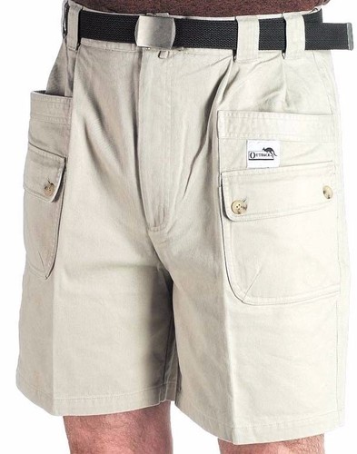 Outback Sundowner Cargo Shorts Boys Mens Strong L'wt Pure Rugged Cotton ...