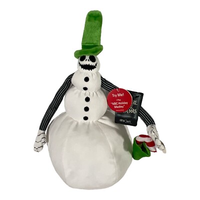 Disney Nightmare Before Christmas Jack Skellington Snowman Animated ...