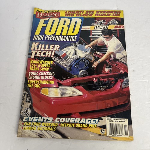 Mustang Illustrated Mag. Ford High Performance Oct 1995 Vol 1 # 4 F10C 87 Pages | eBay