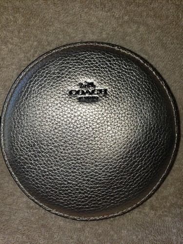 Coach Pewter Round Coin Purse Wallet | eBay