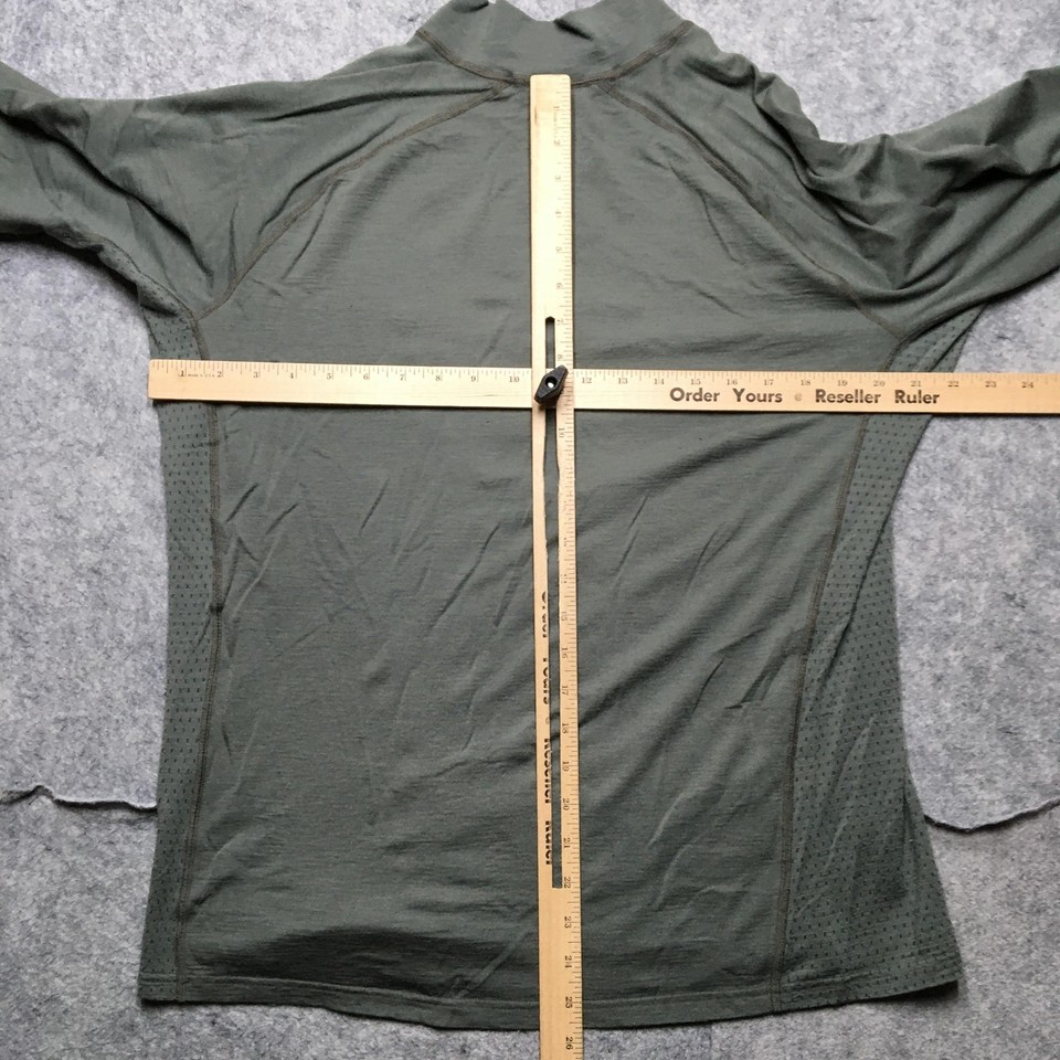 KUIU Ultra Merino NuYarn 1/2 Zip Shirt Mens Olive Green Base Layer ...