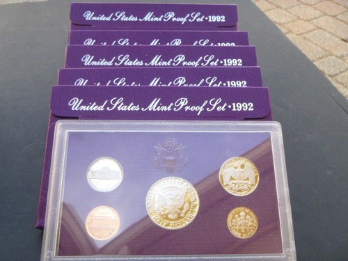1992 United States Mint (5) Five Proof Coin Sets Original Packaging | eBay