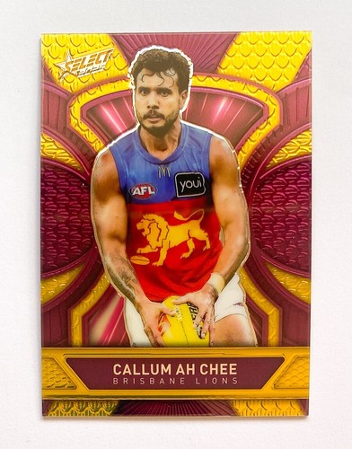 2025 AFL Select Footy Stars Callum Ah Chee Luminous Dragon Scales #43 ...