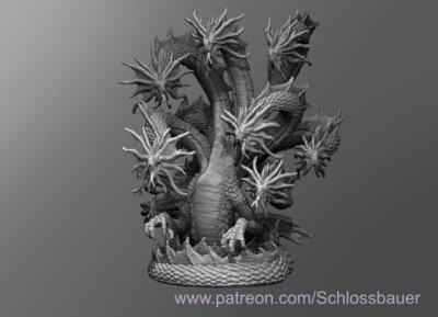 Hydra Monster Manual 28mm Scale DND D&D Tabletop Miniature SB | eBay