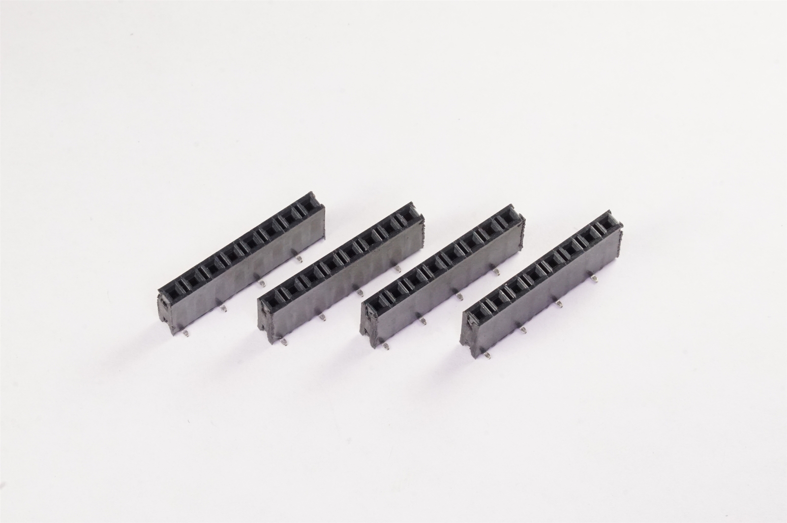 Lot of 4 SSM-108-L-SV Samtec Shrouded Connector Receptacle 8 Pos 2.54mm ...