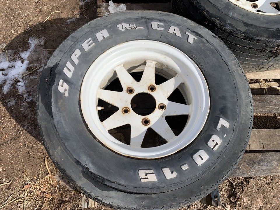 1970s Jackman Steel Wagon Wheels (2 Only) 15x7 rims 5x5.5 Lug Ford Jeep ...