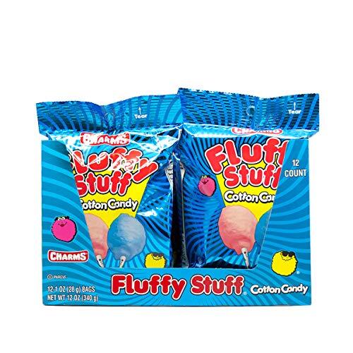 Fluffy Stuff Cotton Candy - Pink and Blue Fresh Spun Floss Sugar Retro ...