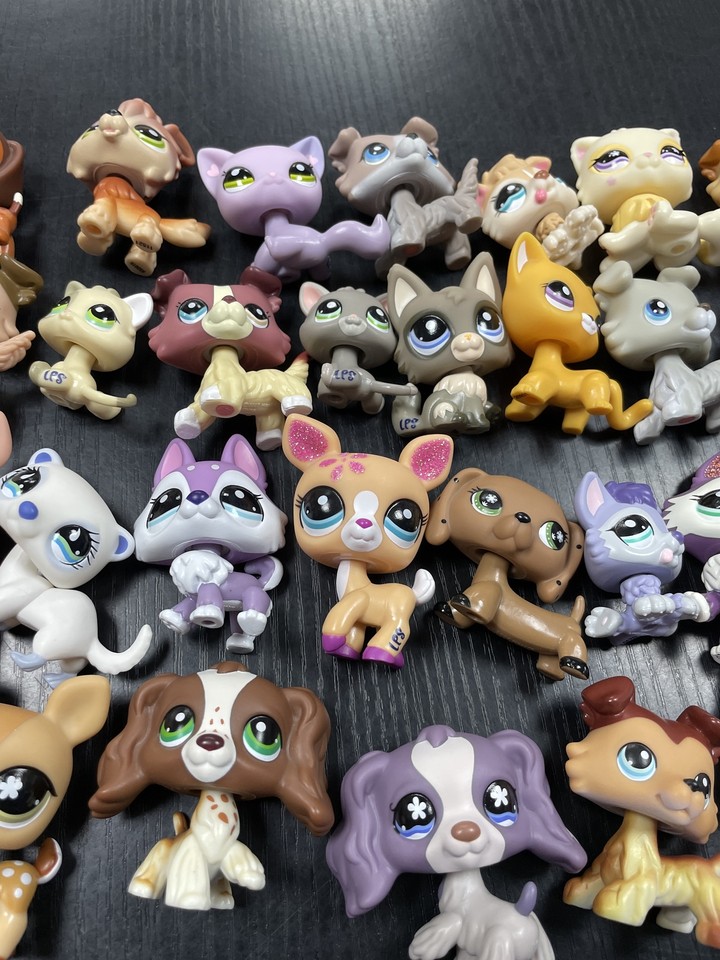 LPS Collectable Cats and Dogs Random Bag,Random 5pcs lps Toys +7pcs ...