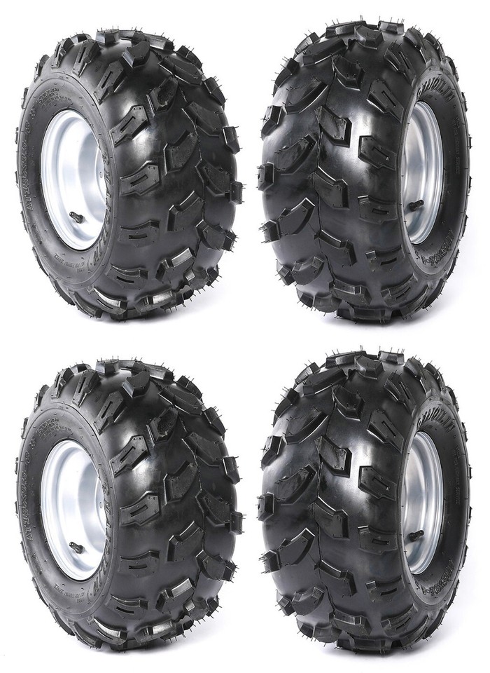6" 7" 8" 10" ATV Tire Tube Rim Wheel 4 Stud 3 Lug for Coolster Go Kart ...